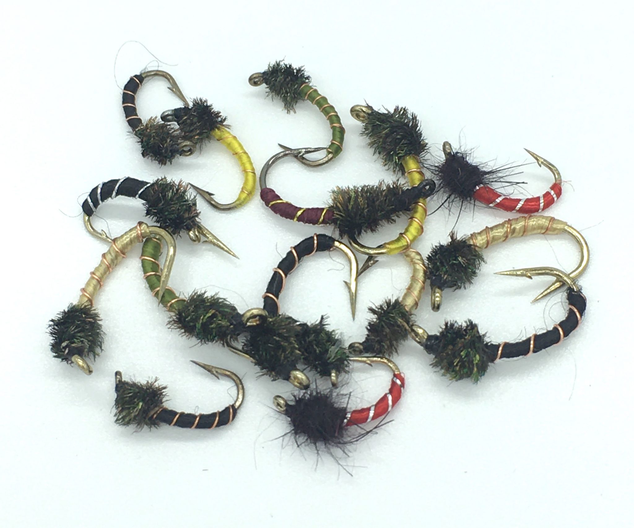 Fly Fishing Flies MIDGE selection X16 Quality Trout Fly Mixed sizes 10 ...